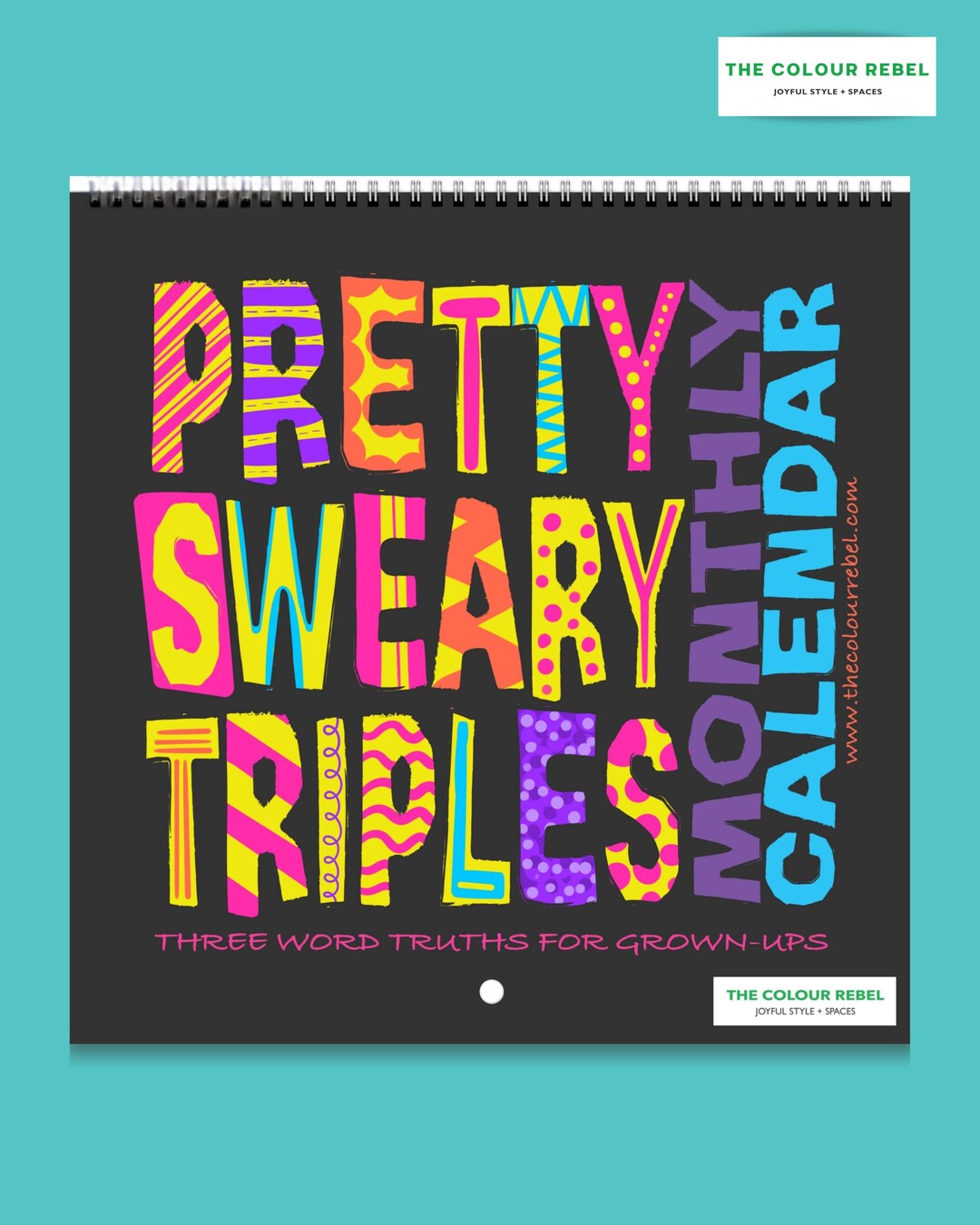 Funny Swear Word Wall Calendar 2026 | Typographic Design - Etsy