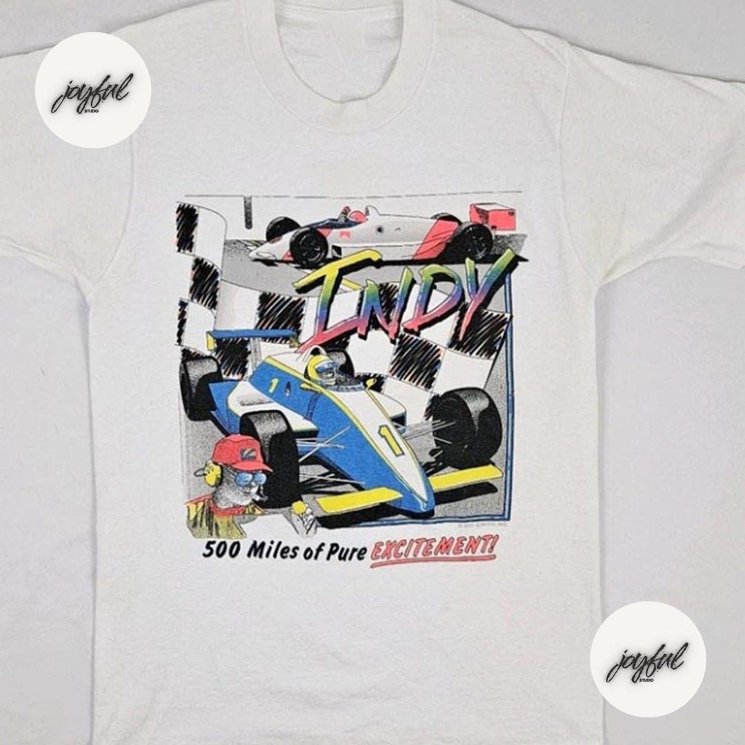Vintage 1991 Indy Car 500 Racing T-shirt, Indianapolis 500 Tee, Indy ...