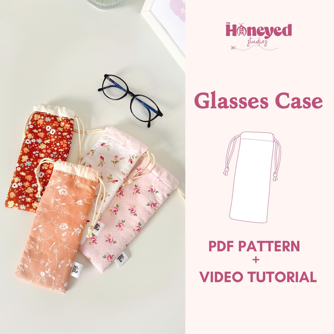 Easy Glasses Case Sewing Pattern: Beginner-friendly PDF With Video ...