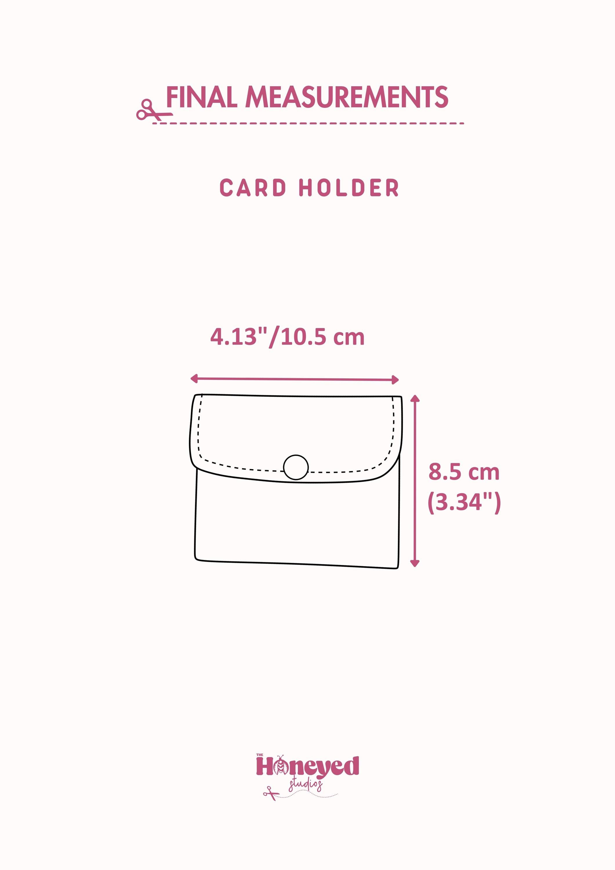 Card Holder Sewing Pattern, Video Tutorial + PDF Download, Beginner ...
