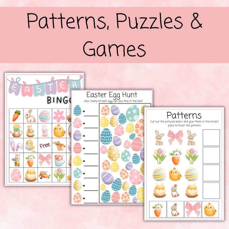 Easter Preschool Worksheets | Alphabet Tracing, Counting, Fine Motor ...