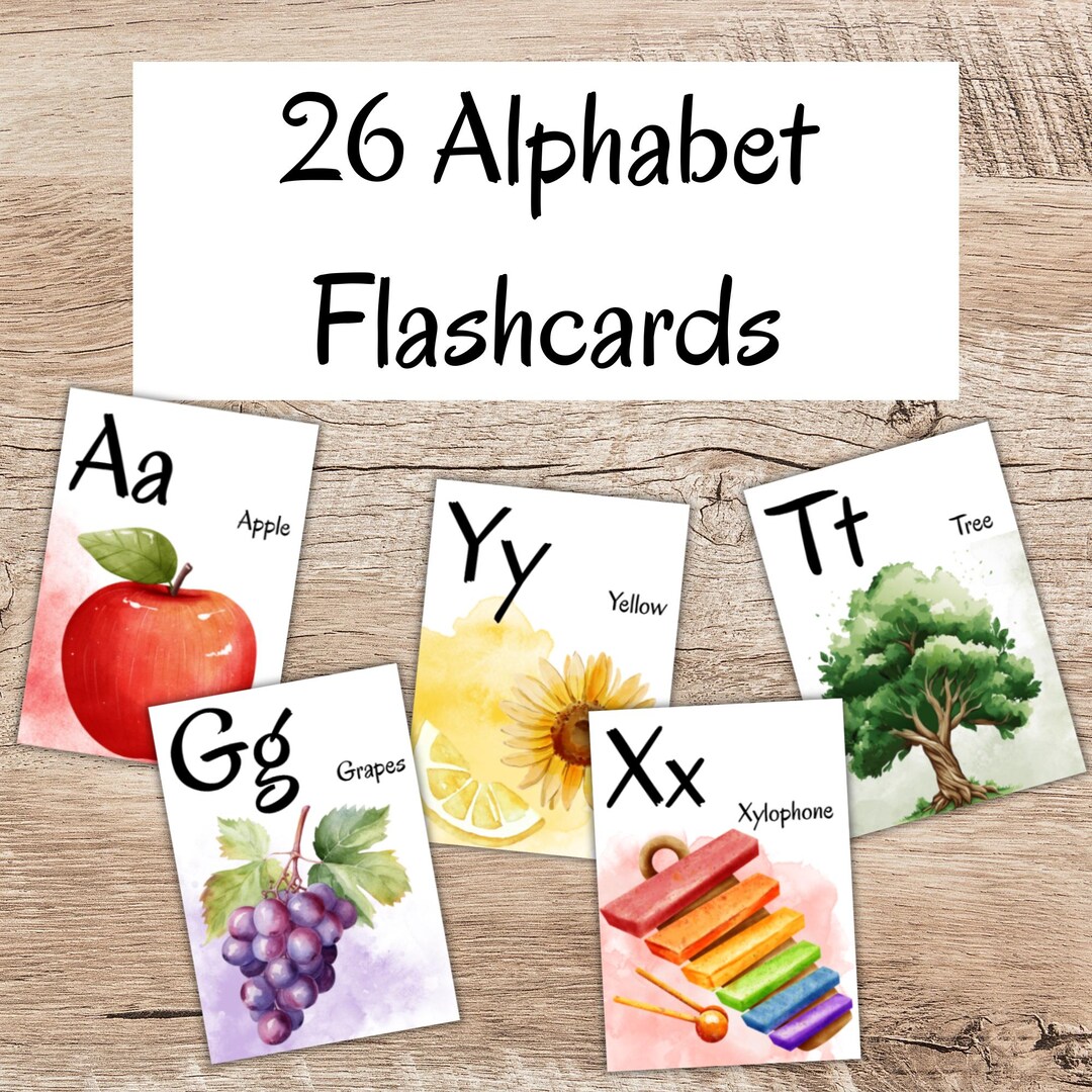 Printable Alphabet Flashcards for Toddlers | ABC Flash Cards for ...