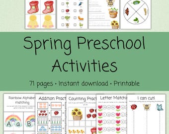 Easter Preschool Worksheets | Alphabet Tracing, Counting, Fine Motor ...