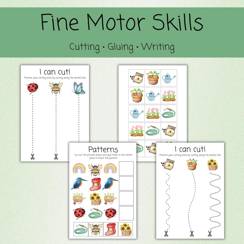 Spring Preschool Worksheets | Alphabet Tracing, Counting, Fine Motor ...