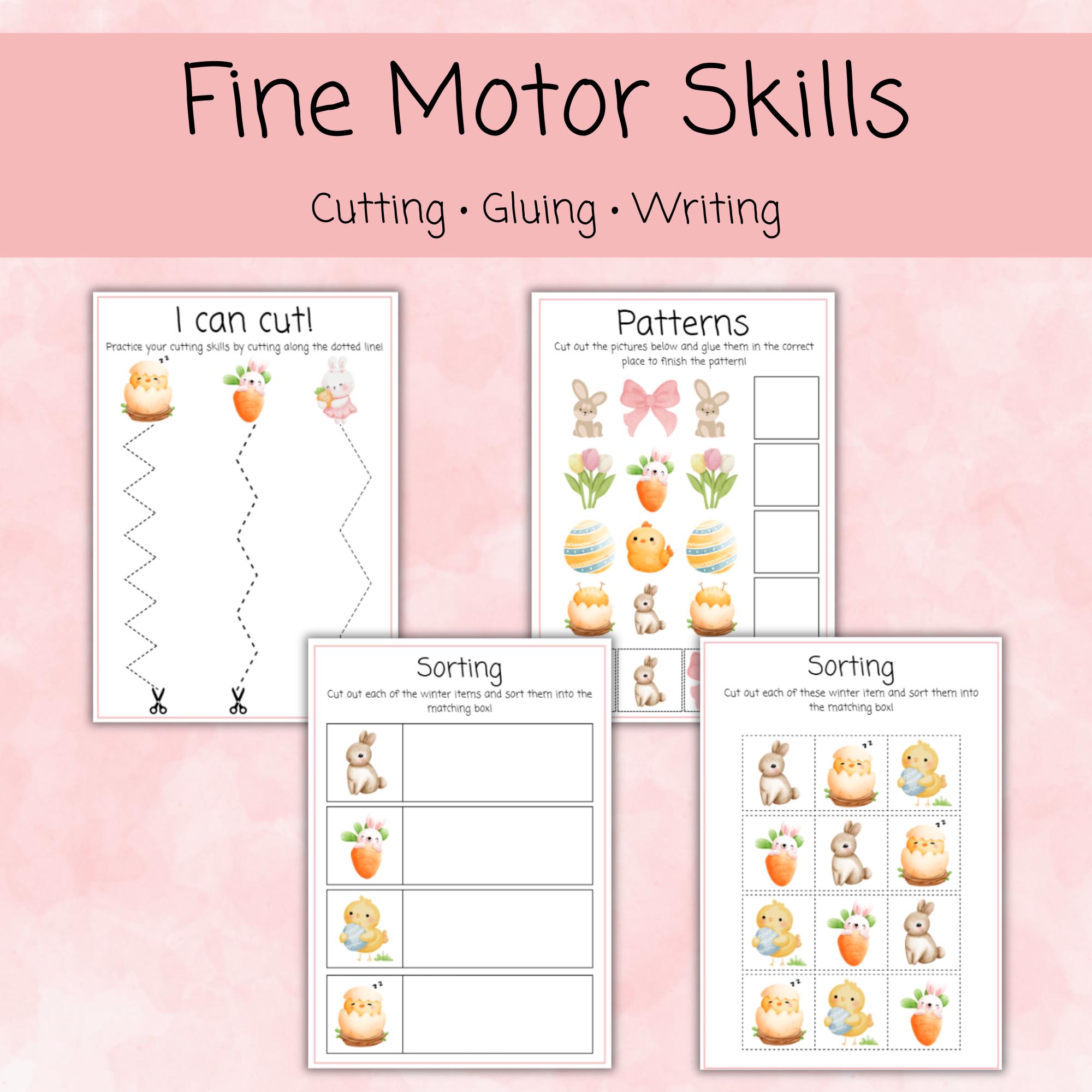 Easter Preschool Worksheets | Alphabet Tracing, Counting, Fine Motor ...