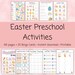 Easter Preschool Worksheets | Alphabet Tracing, Counting, Fine Motor ...