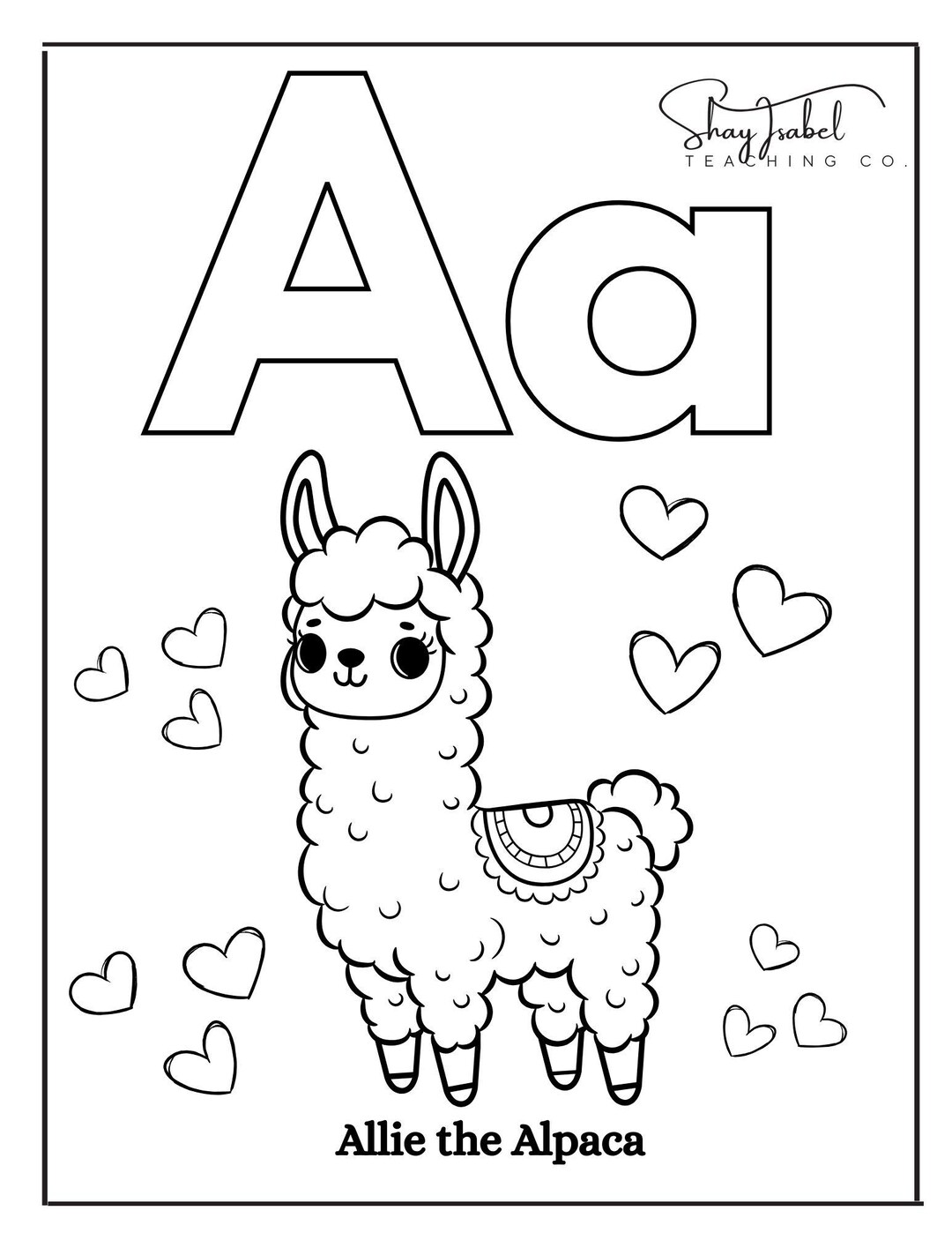 Animal Coloring Sheet - Etsy