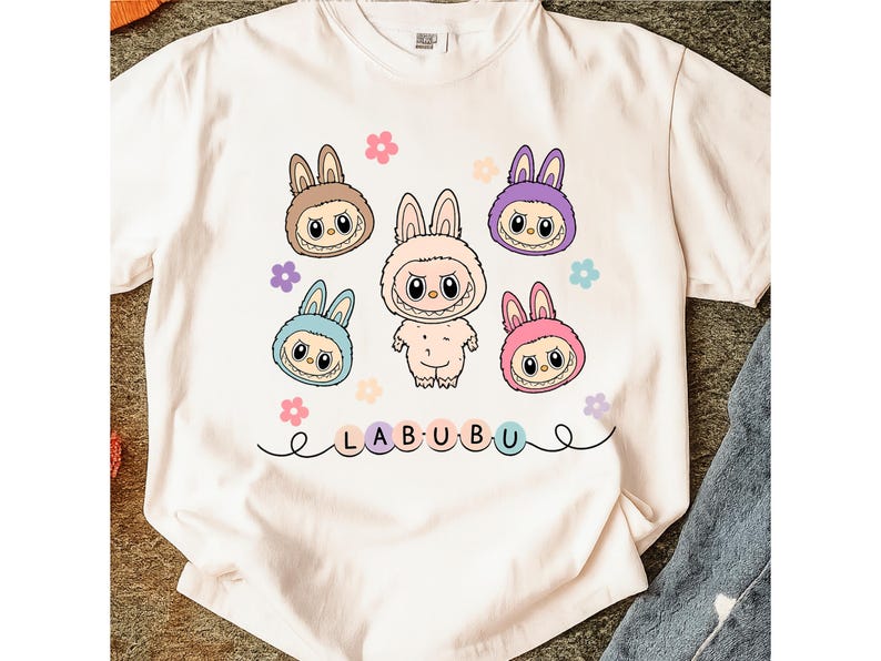 Labubu PNG, Cute Monster Cartoon PNG, Trending Labubu Shirt Design ...