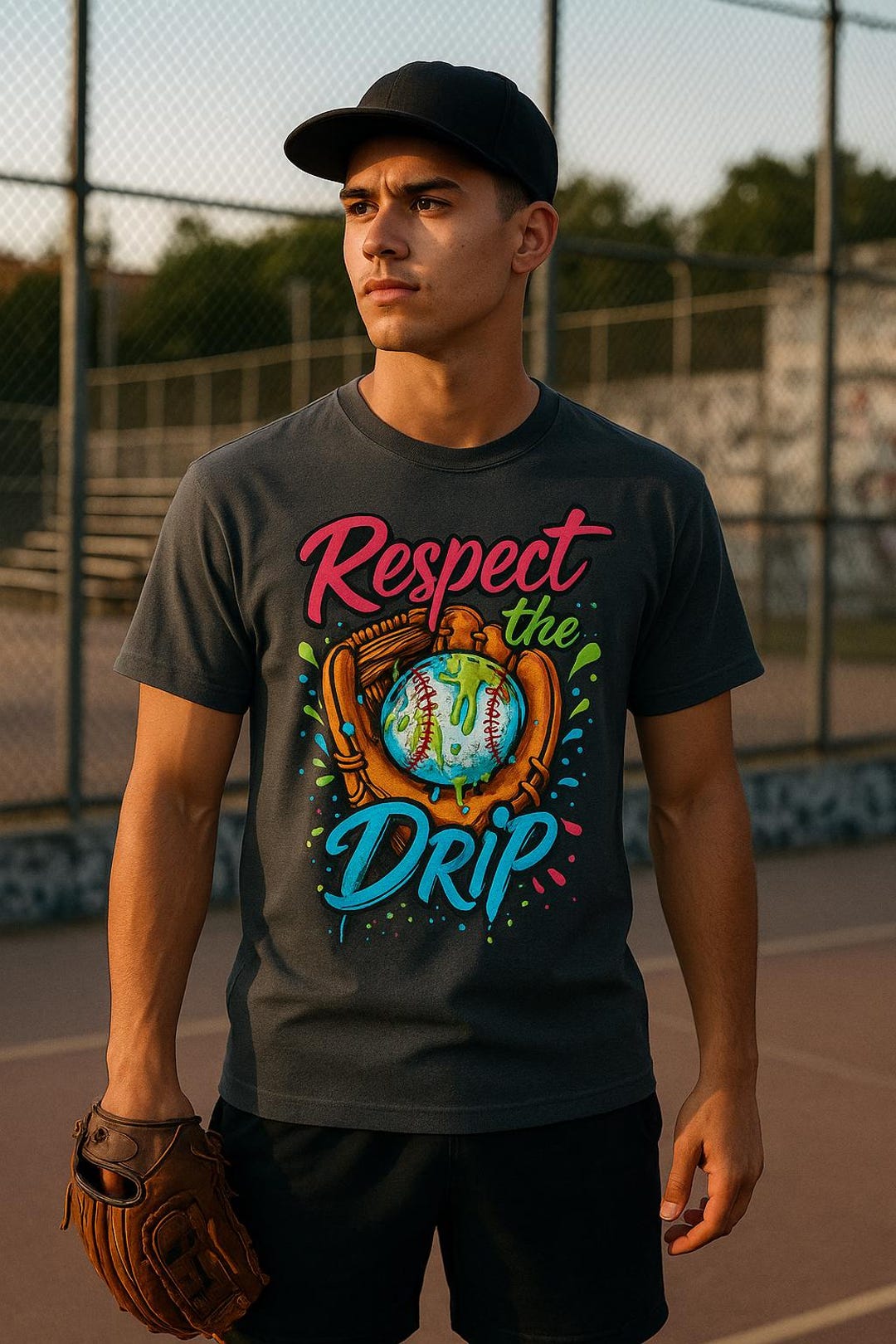Respect the Drip Baseball PNG | Colorful Game Day Sublimation | Ice ...