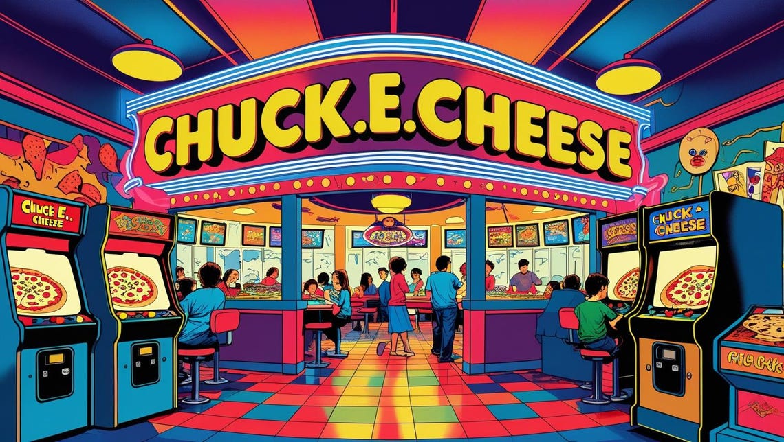 Retro Chuck E Cheese Digital Photo - Etsy