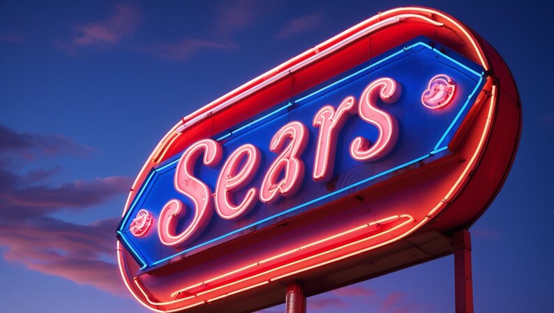 Vintage Retro Sears Digital Print - Etsy