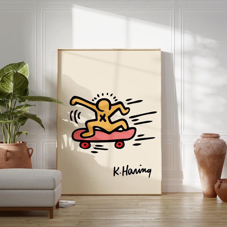 Keith Haring Poster, Keith Haring Print, Exhibition Poster, Printable ...