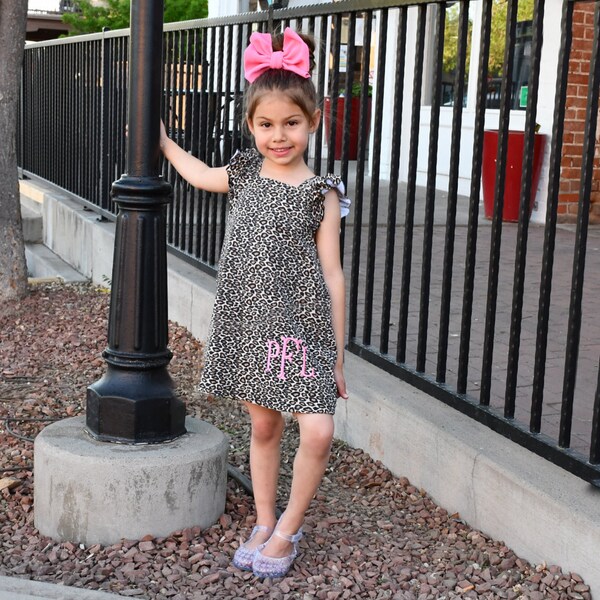 Girls Monogram Dress - Etsy