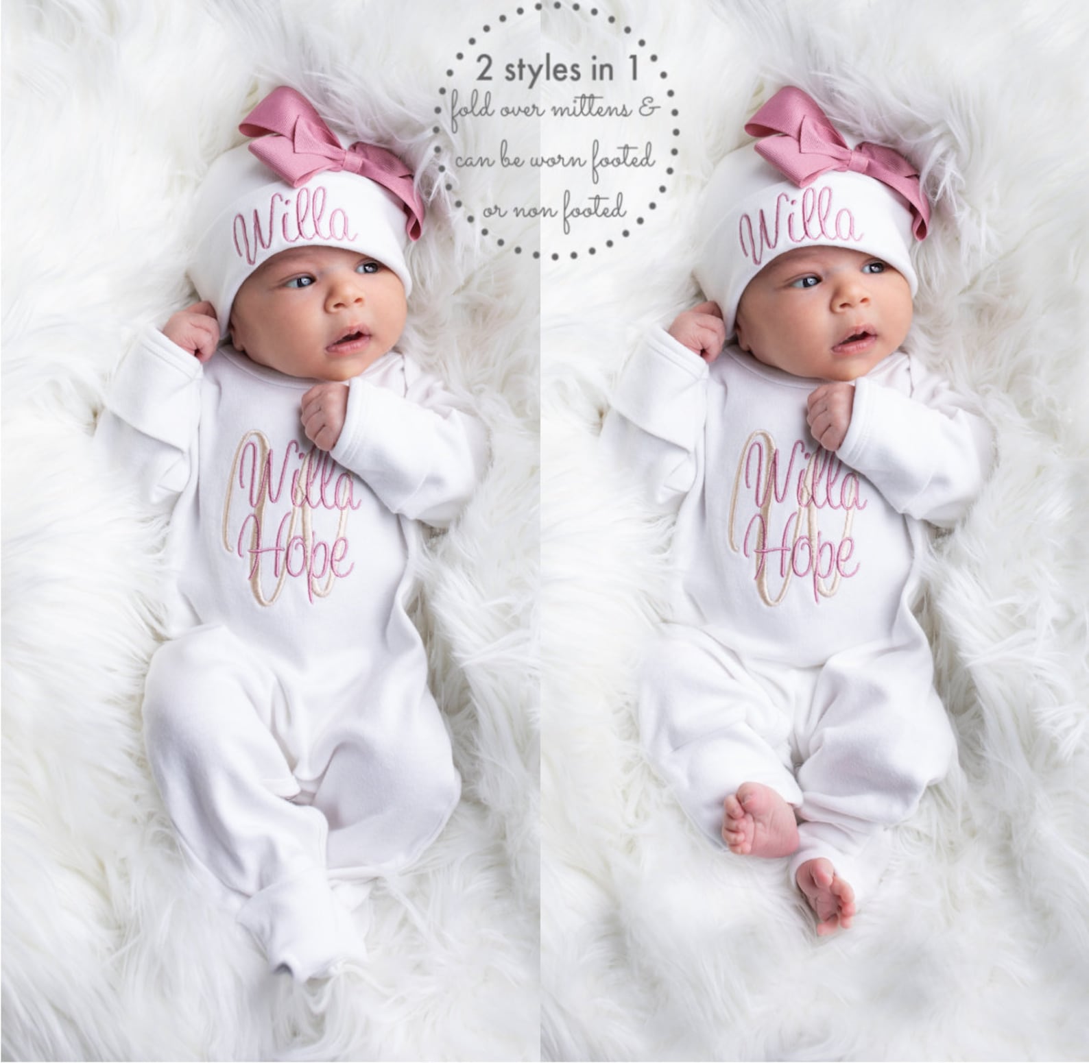 Baby Girl Coming Home Outfit Baby Girl Clothes Newborn Girl Coming Home Outfit Baby Girl Romper ...