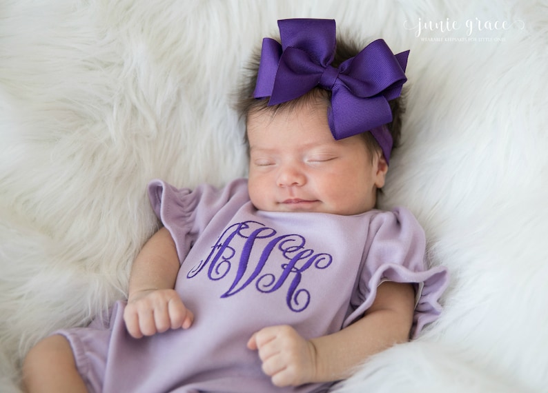 Baby Girl Clothes Baby Girl Outfit Monogrammed Baby Girl Gift - Etsy