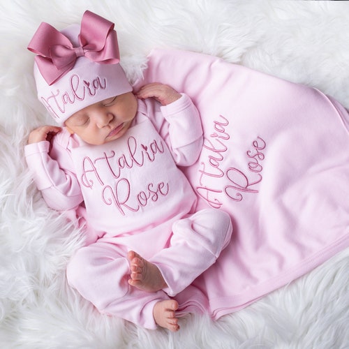 Baby Girl Coming Home Outfit Baby Girl Clothes Newborn Girl - Etsy