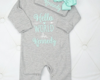 Baby Girl Coming Home Outfit, Baby Girl Clothes, Baby Girl Gift , Newborn Girl Clothes ...