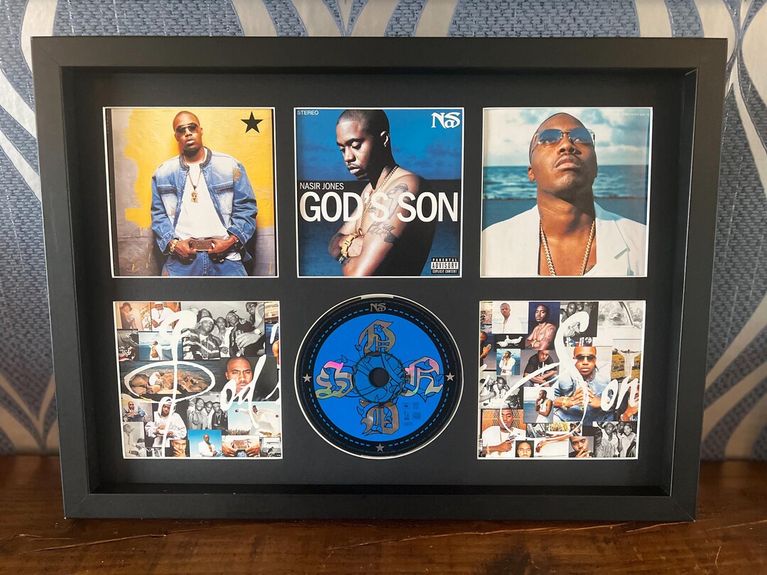 Nas | God's Son | Retro Mounted CD Wall Display | Frame Not Included ...