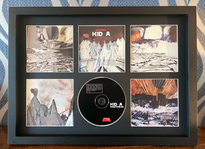 Radiohead | Kid A | Retro Mounted CD Wall Display | Frame Not Included ...