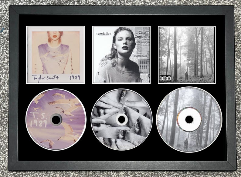 Taylor Swift | 1989 | Reputation | Folklore | Retro Triple CD Wall ...