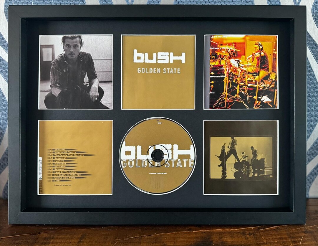 Bush | Golden State | Retro Mounted CD Wall Display | Frame Not ...