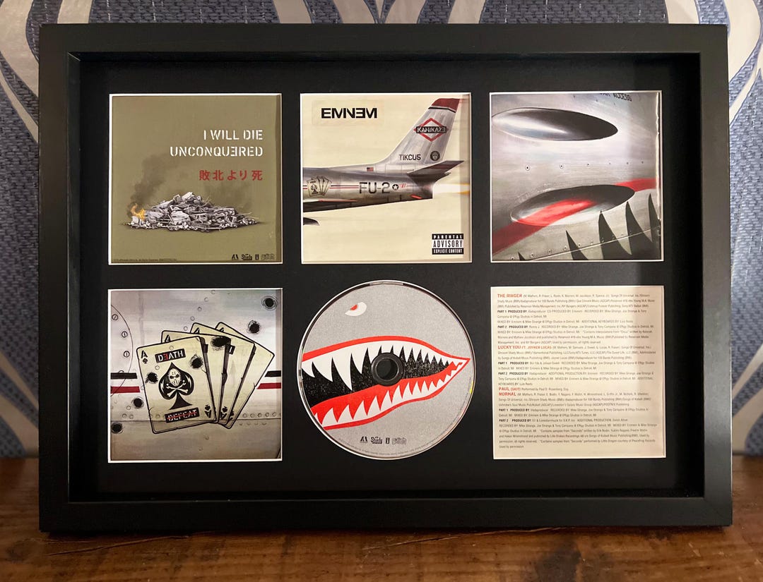 Eminem | Kamikaze | Retro Mounted CD Wall Display | Frame Not Included ...