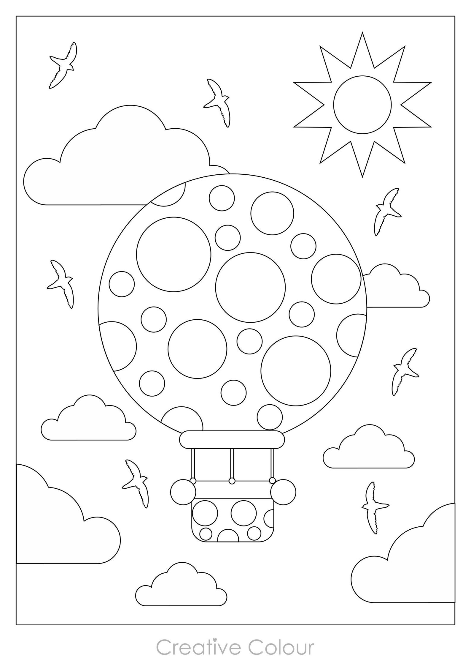 Coloring Pages for Kids up to 12 Years. Digital Coloring Pages. Print ...