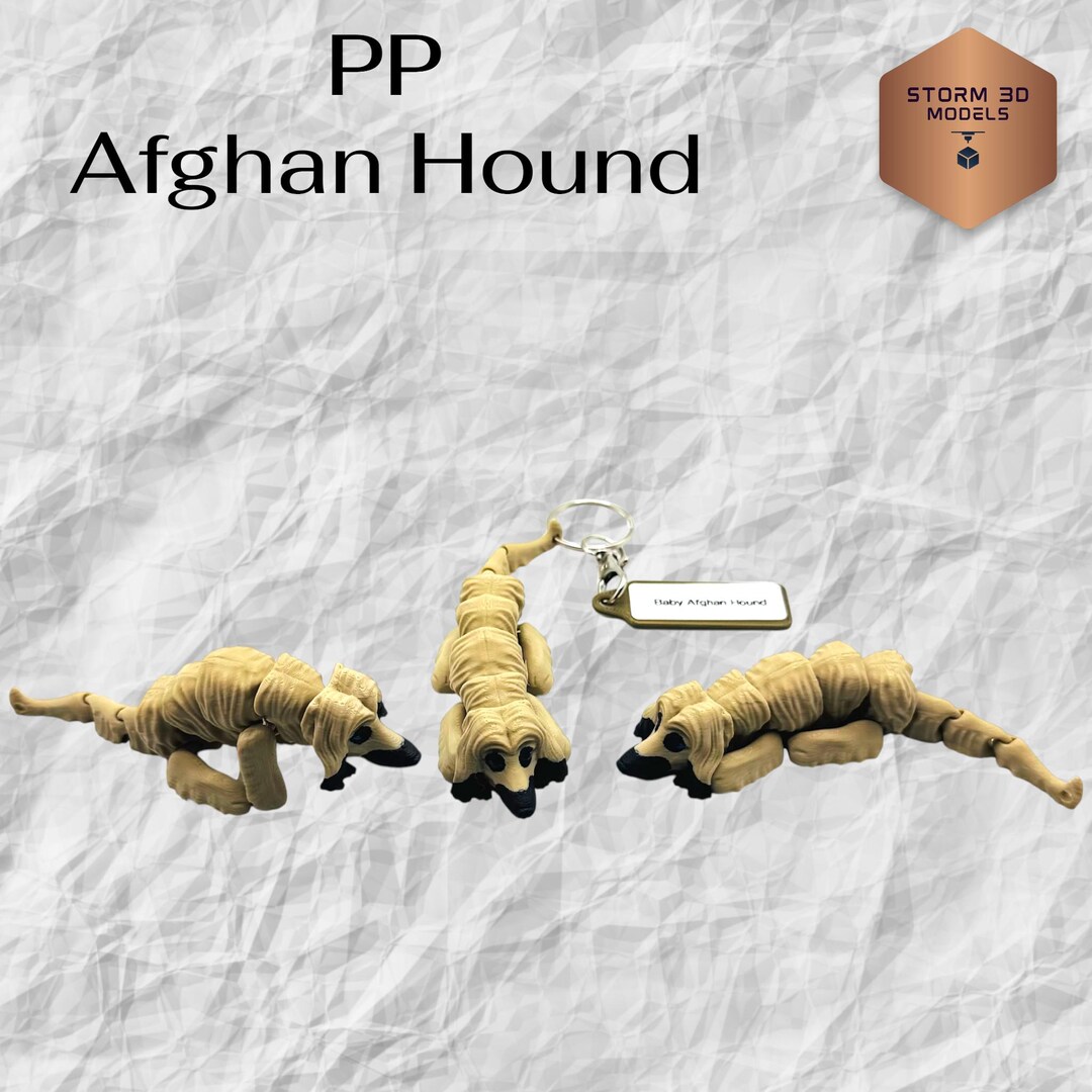 Pawfect Pets Afghan Hound, 3D Printed Pet Keychain – Can Be ...