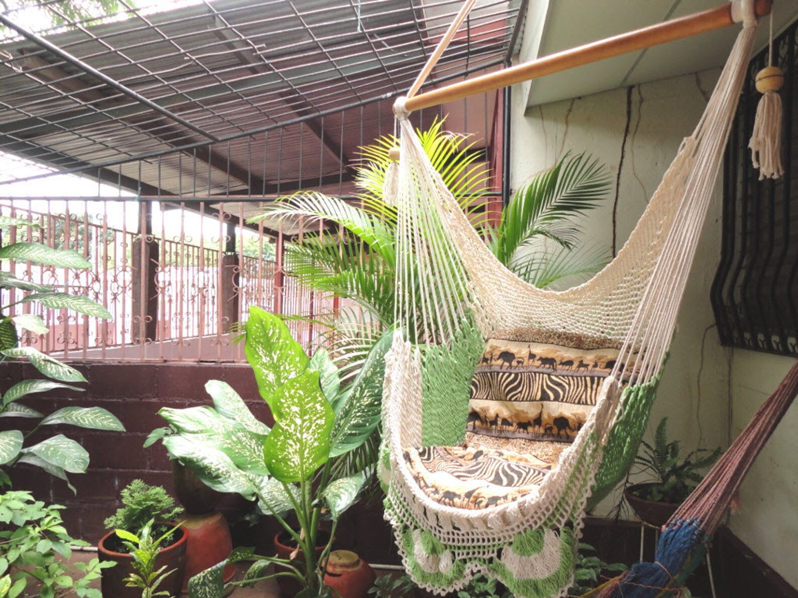 Beige Light Green Sitting Hammock Hanging Chair Simple - Etsy