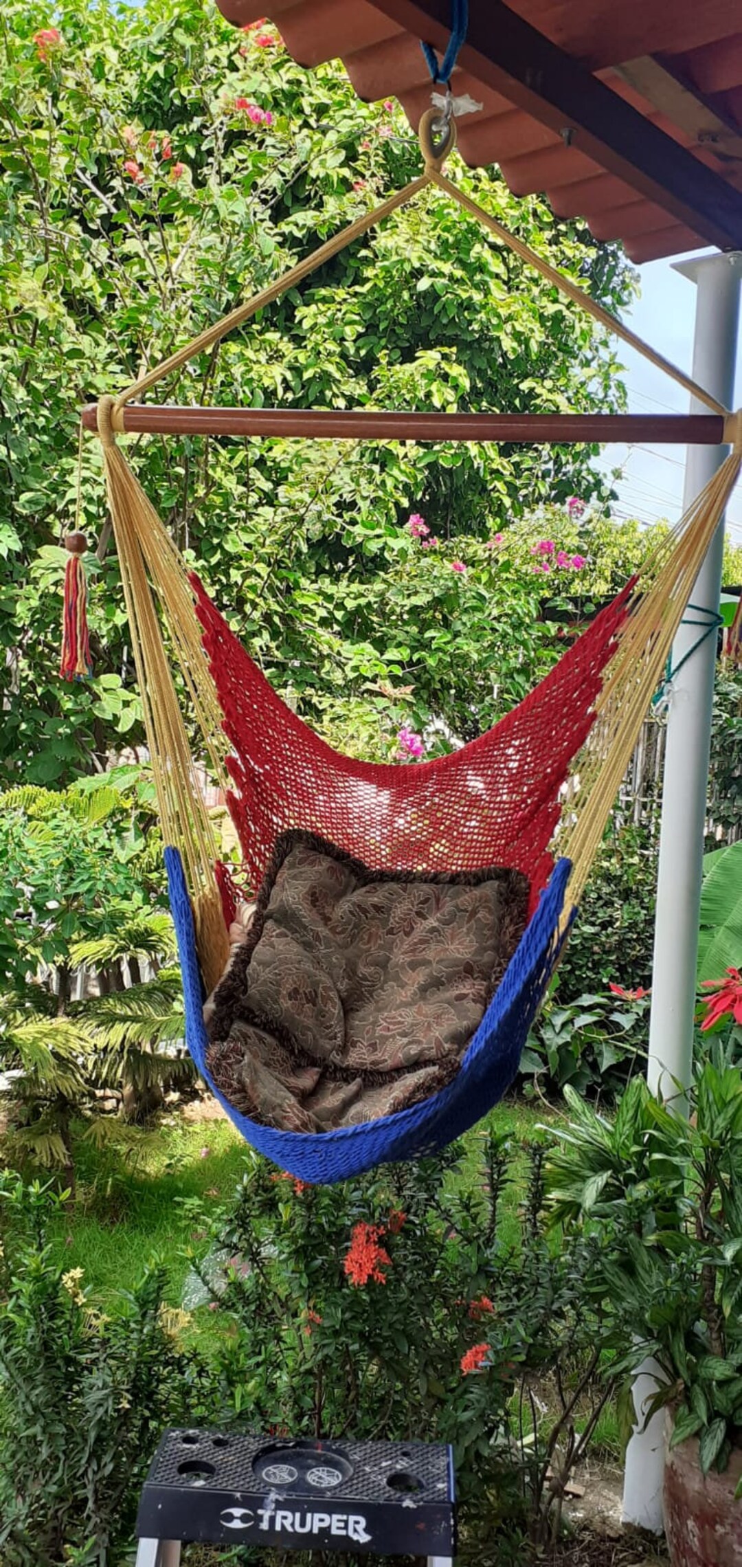 Red, Yellow , Blue Sitting Hammock, Hanging Chair - Etsy