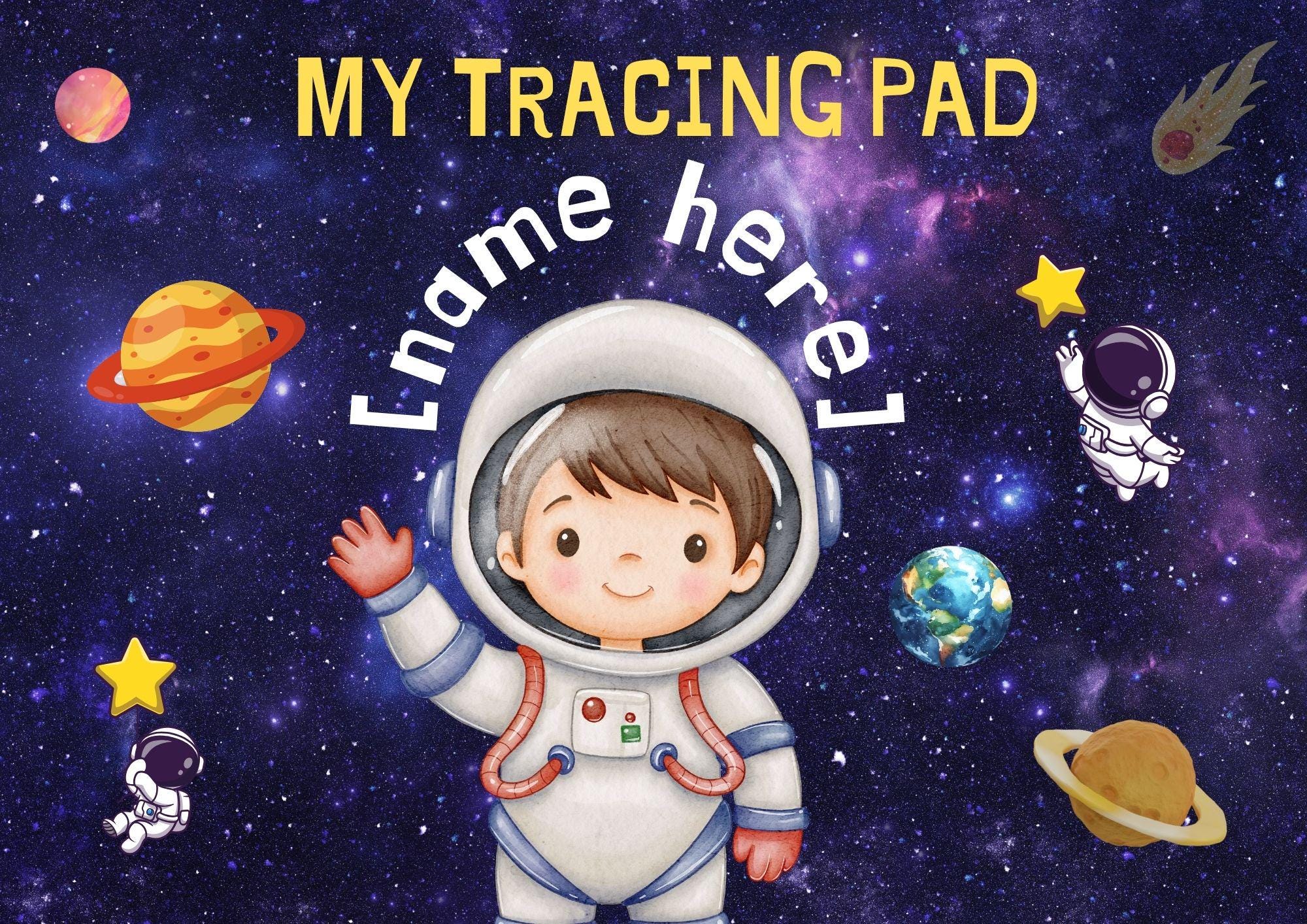 Tracing Pad for Kids | Personalized - Etsy