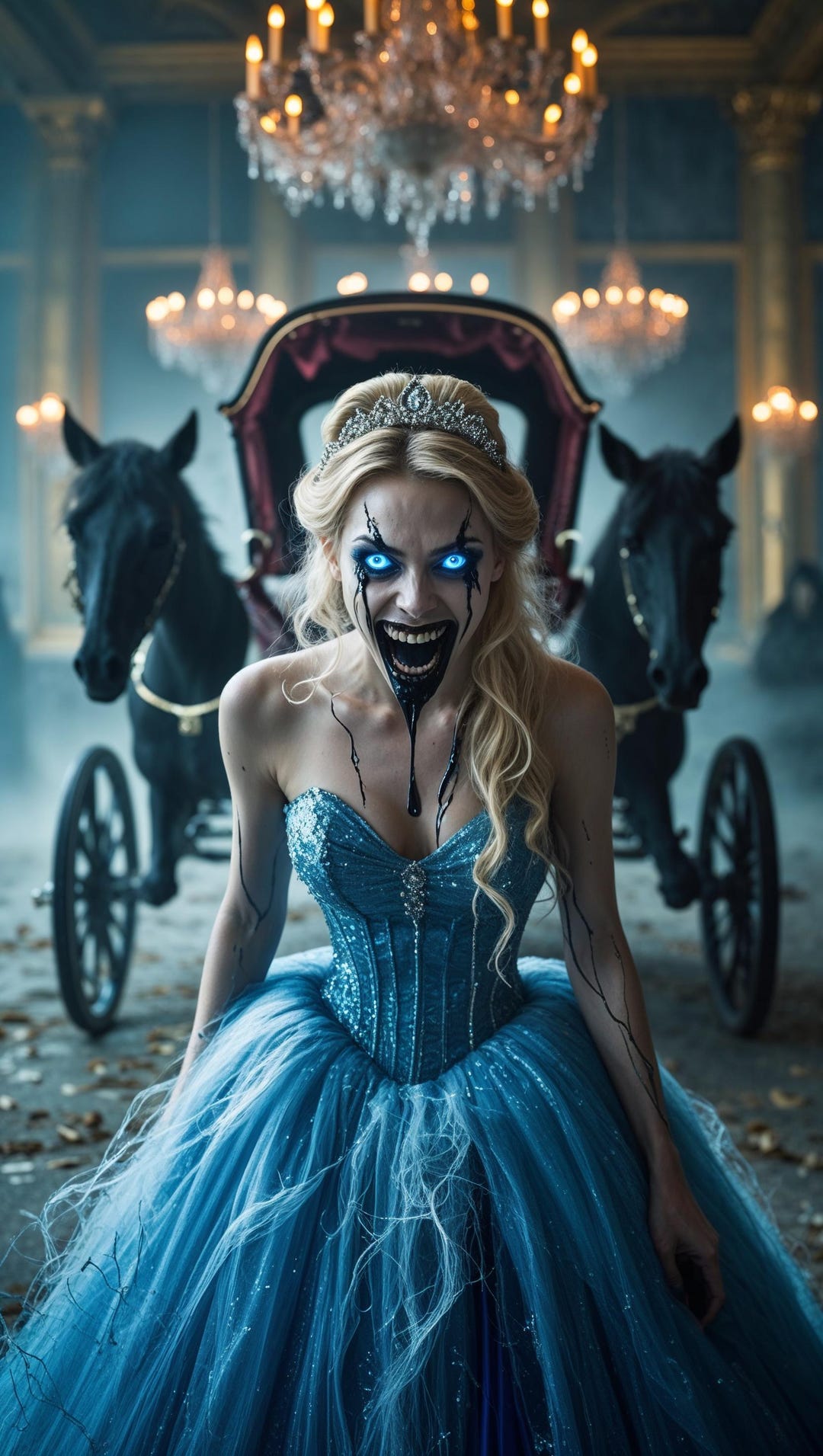 Dark Gothic Princess Wallpaper – Haunted Carriage Horror Lock Screen ...