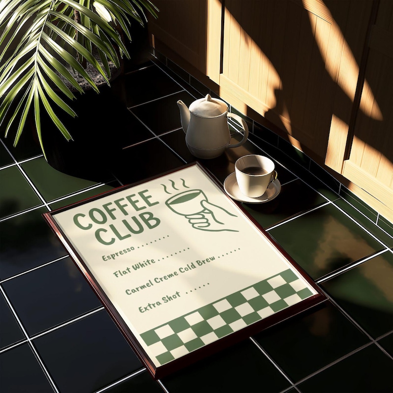 Coffee Bar, Canva Template Printable Cafe Sign, Coffee Poster, Coffee ...