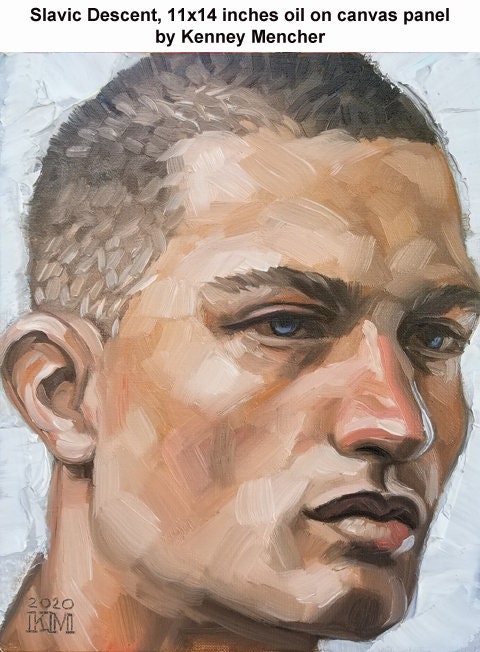 Slavic Descent, 11x14 inches oil on canvas panel by Kenney Mencher ...