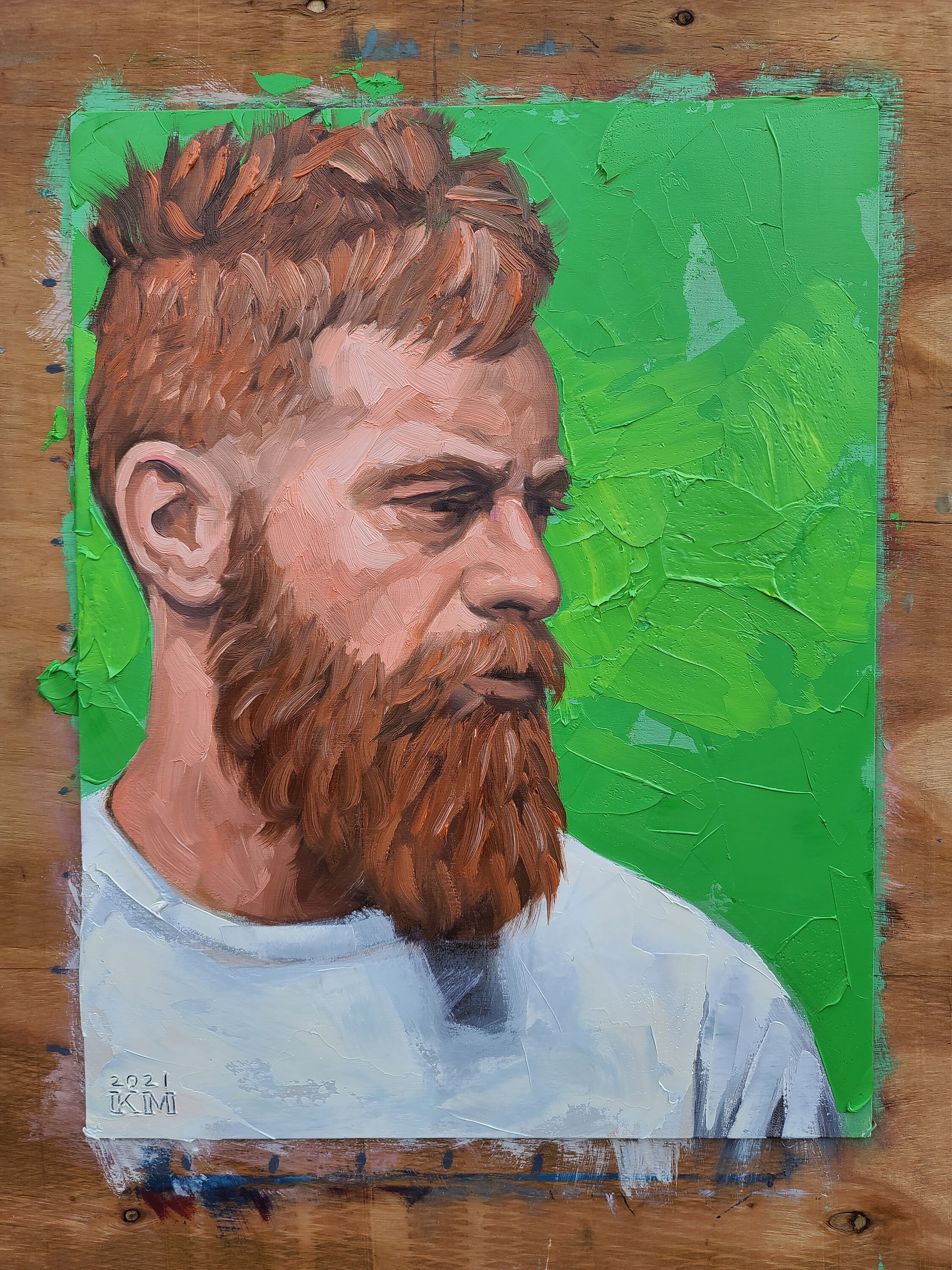 Whoa Daddy, 9x12 inches oil on canvas panel by Kenney Mencher — Kenney ...