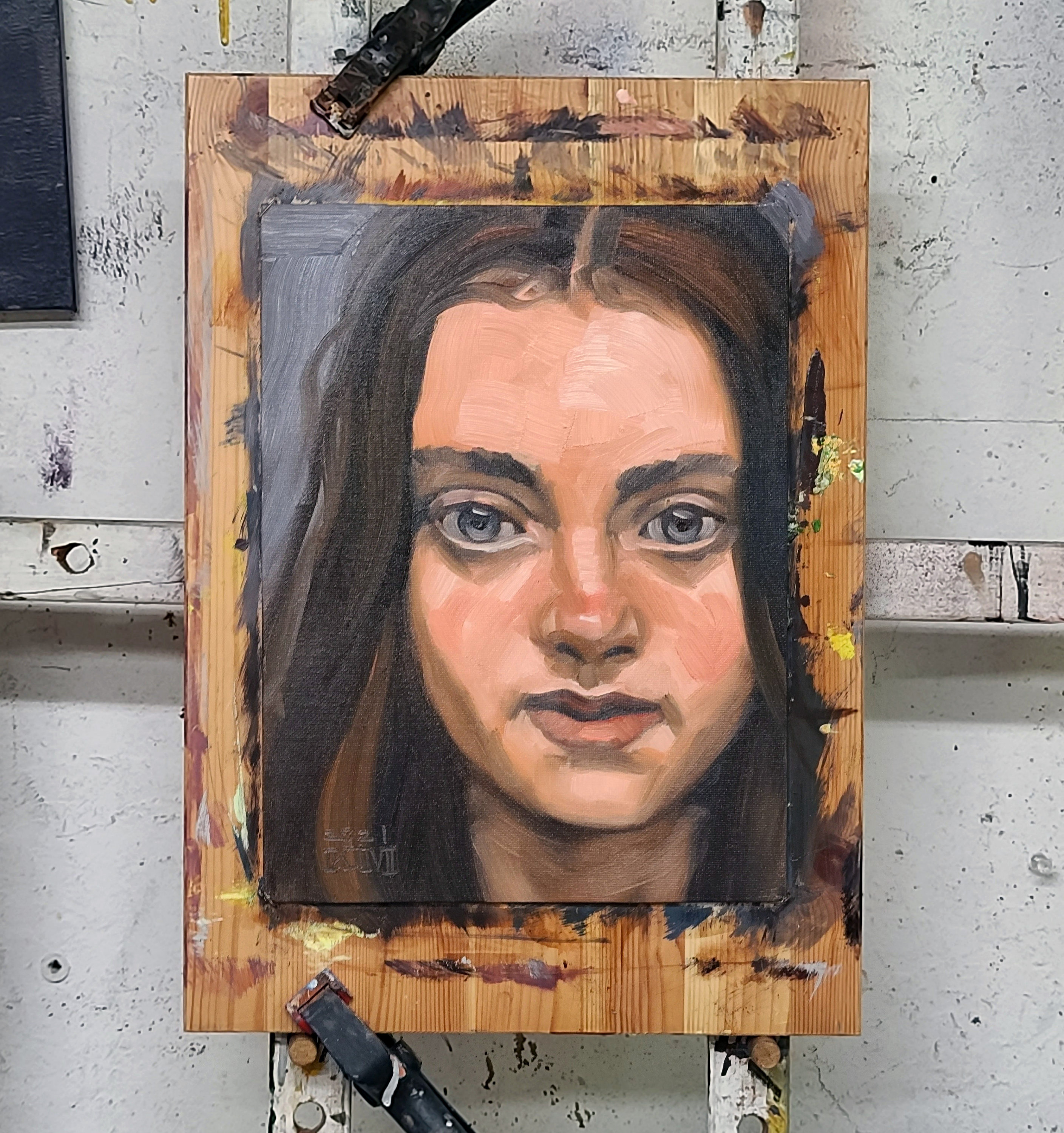 Dreamer, 9x12 inches oil on canvas panel by Kenney Mencher (original ...