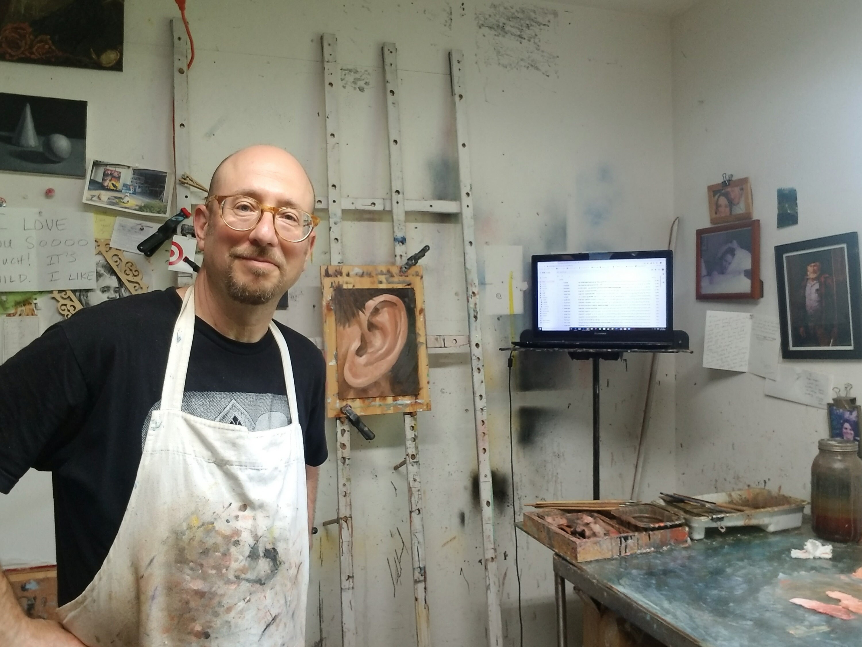 Ear, 9x12 inches, oil on canvas panel by Kenney Mencher — Kenney ...