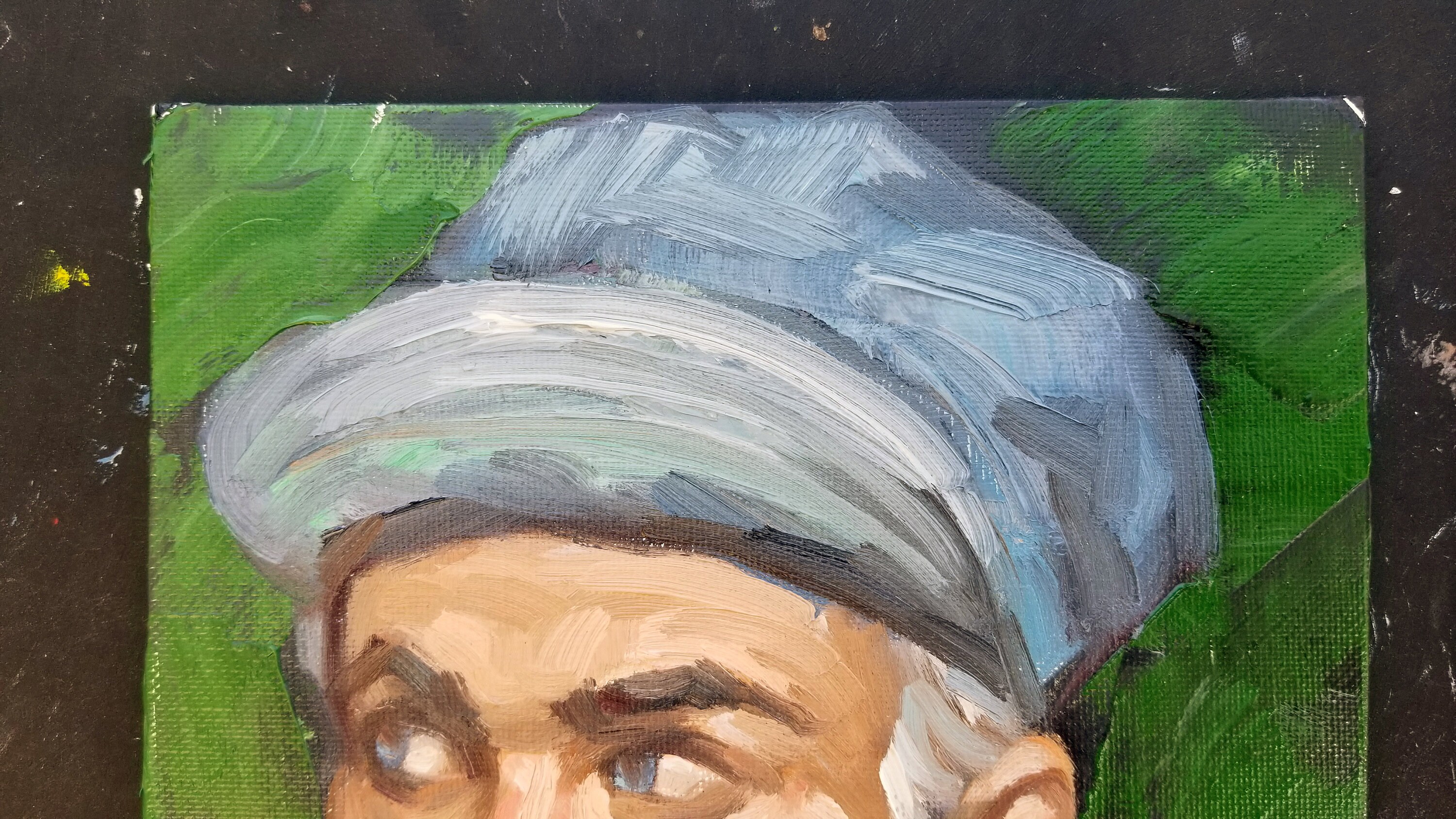 Civil Silver Engineer,oil on canvas panel, 8x10 inches by Kenney ...