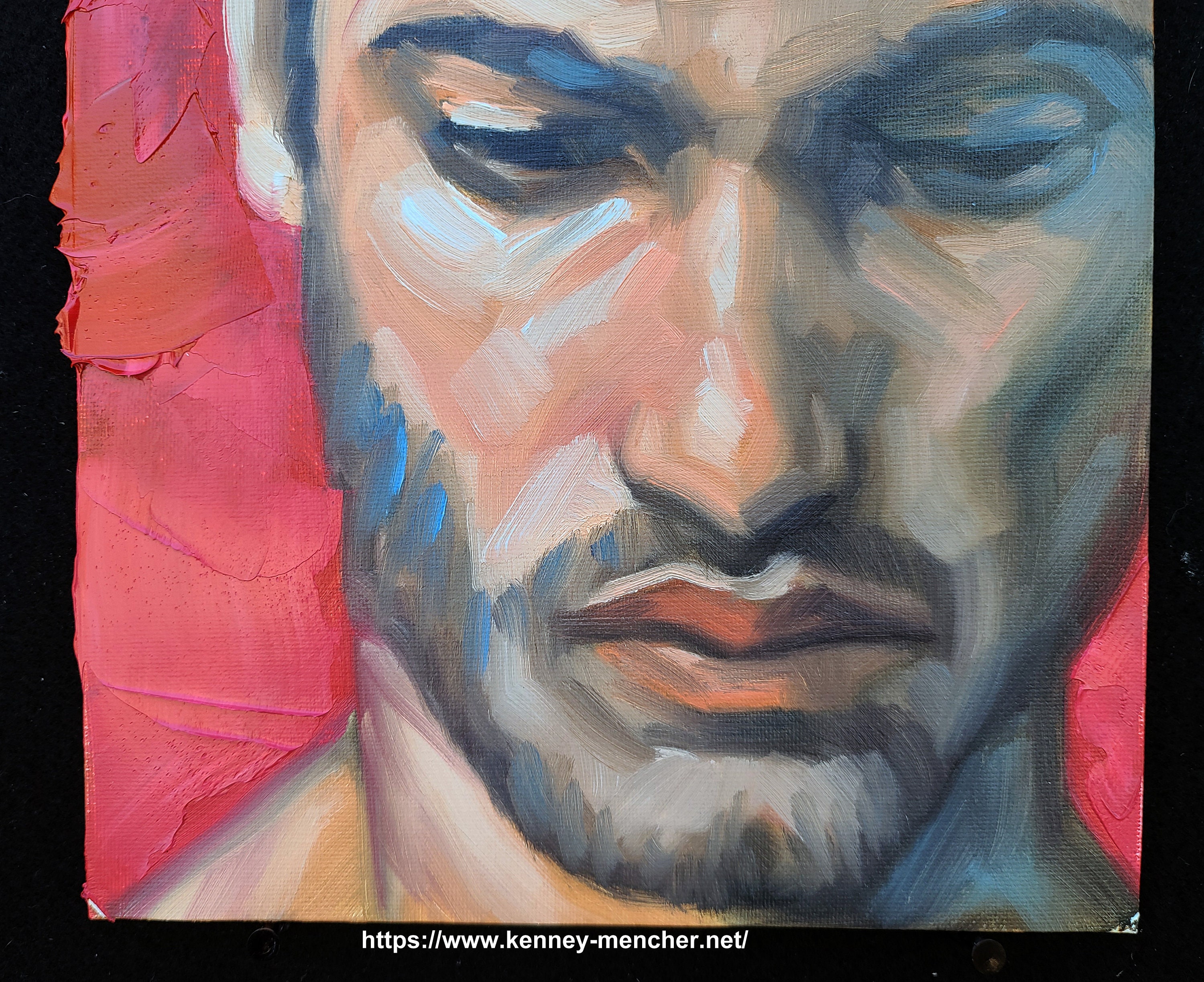 Serious Young Man, 9x12 inches oil on canvas panel by Kenney Mencher ...