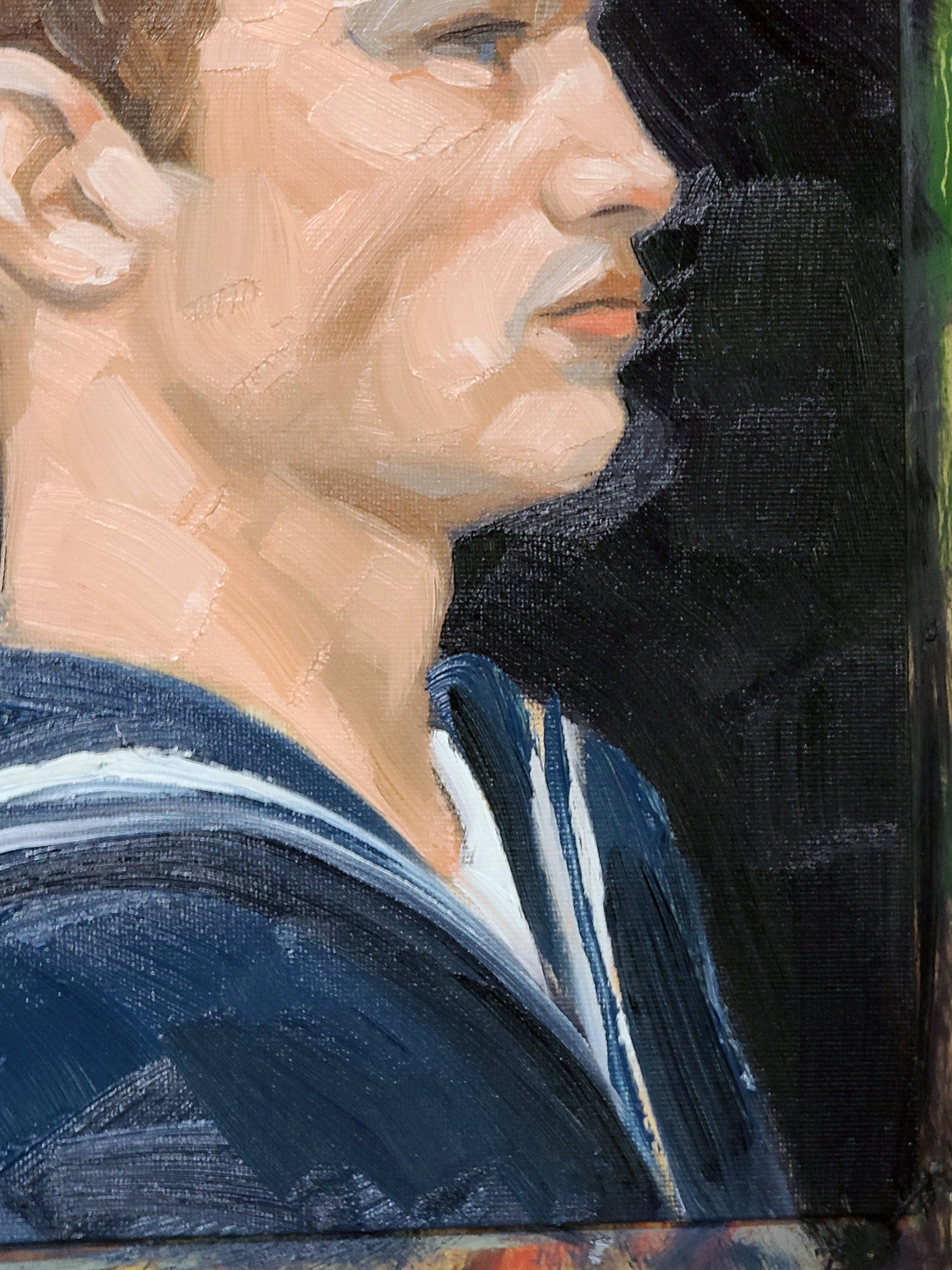 Sailor, 9x12 inches oil on canvas panel by Kenney Mencher — Kenney ...