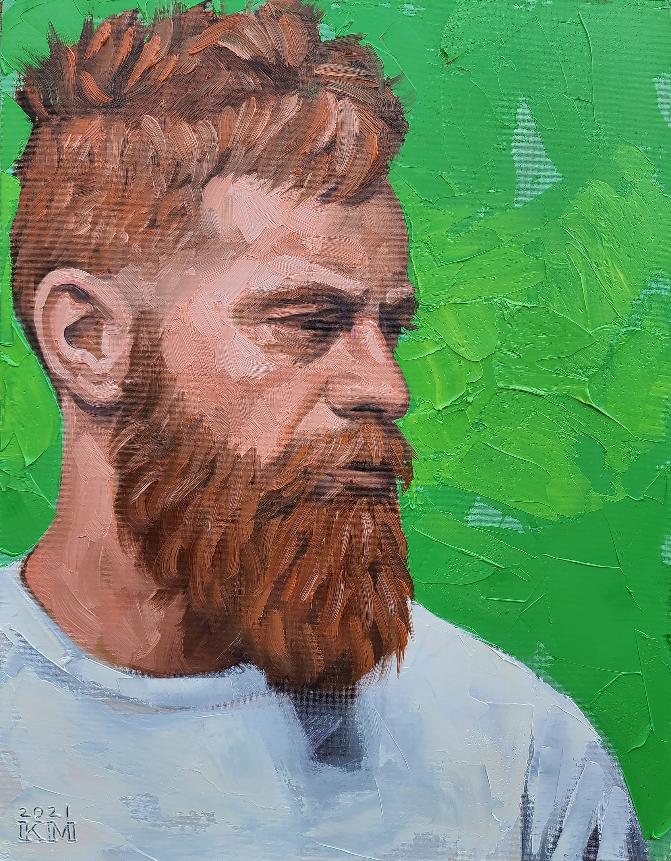 Big Red, 18x24 inches oil on canvas panel by Kenney Mencher — Kenney ...