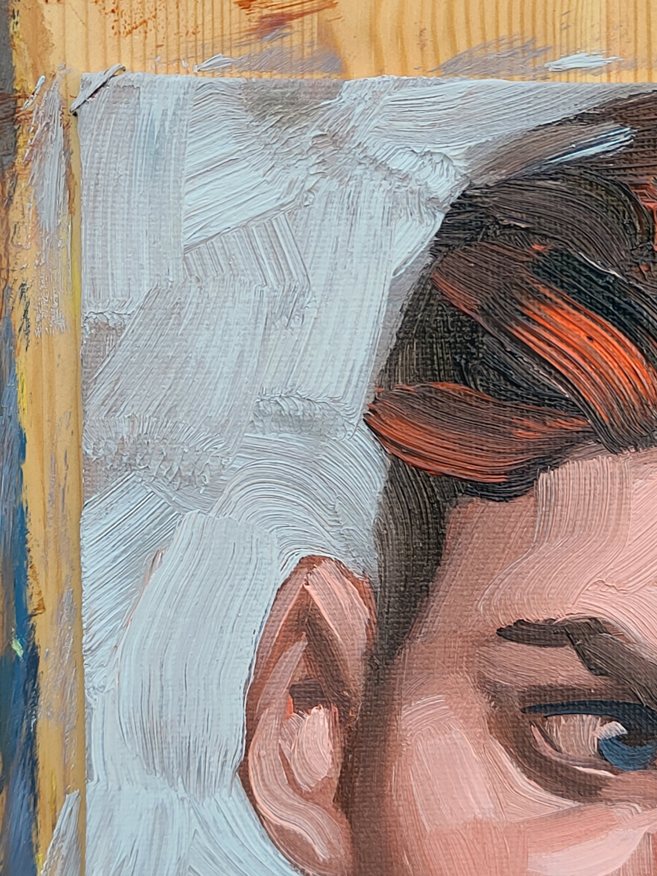 Crybaby, 8x10 inches oil on canvas panel by Kenney Mencher — Kenney ...