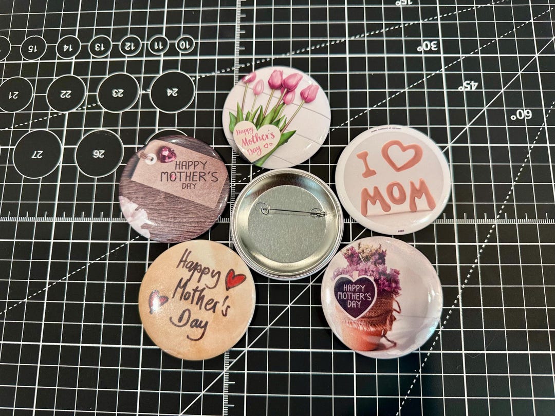 2.25in Custom Mother’s Day Pinback Buttons or Custom Design - Etsy
