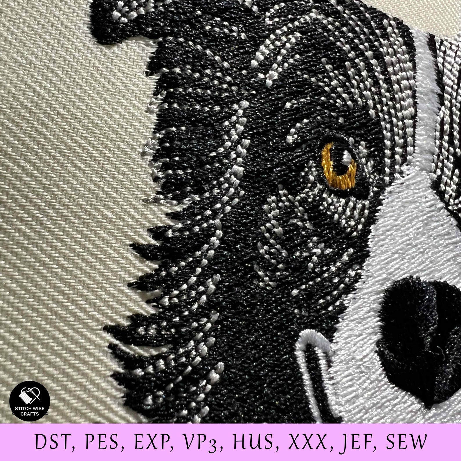Collie Dog Machine Embroidery Design File for Sweatshirts and Hoodies ...