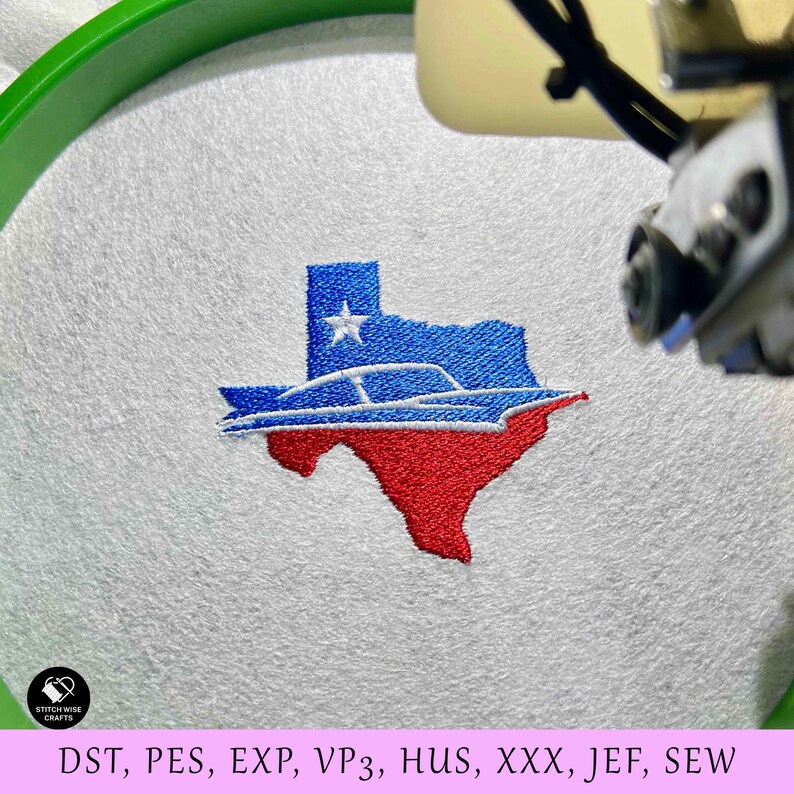 Texas Flag Machine Embroidery Design File for Hats & Beanies, Trendy ...