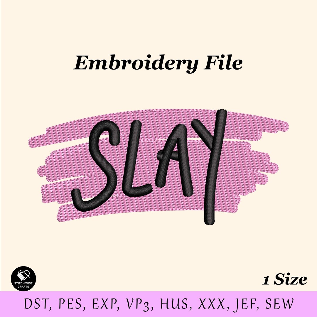 Slay Slang Embroidery Machine File for Caps, Sassy Girl Embroidered Hat ...