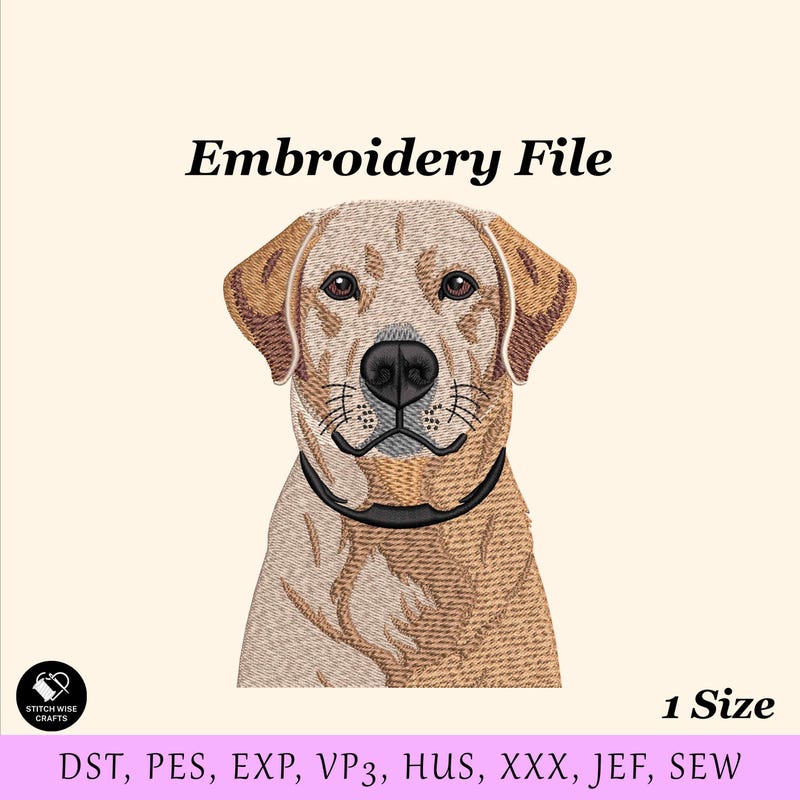 Lab Embroidery Design - Etsy