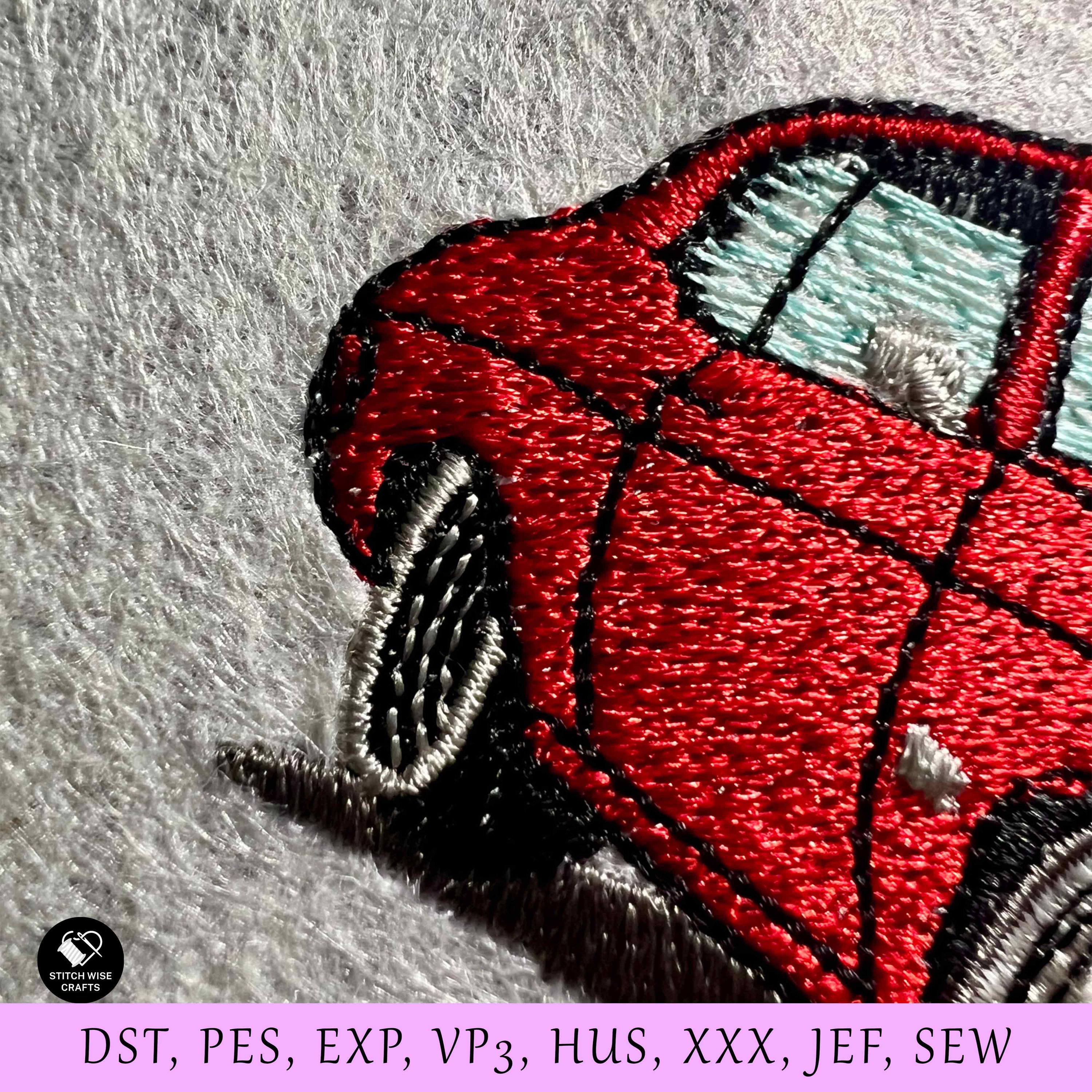 Retro American Beast Car Machine Embroidery Designs File for Hats and ...