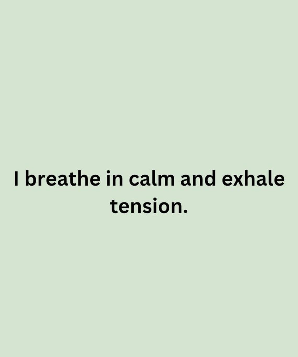 Calm Affirmation Cards, Printable Mindfulness Quotes (digital Download ...