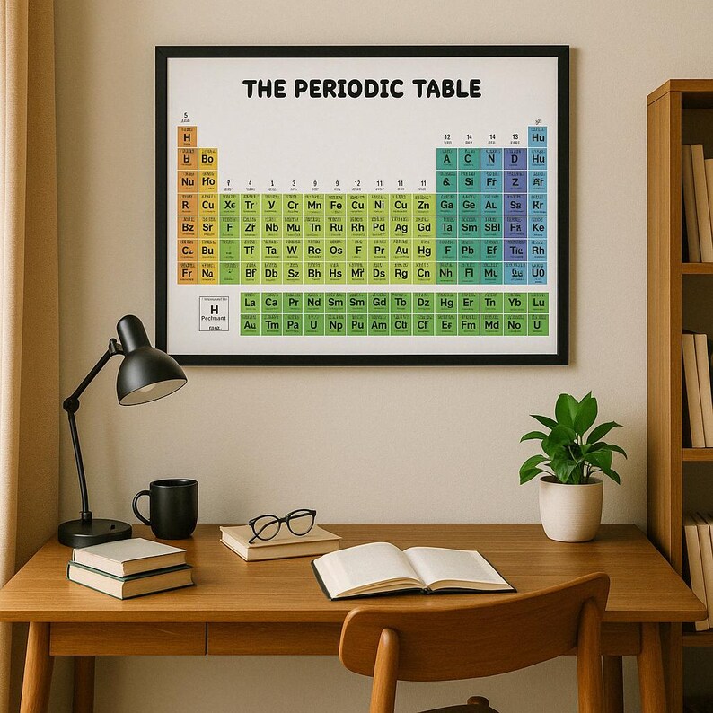 Periodic Table of Elements Printable PDF | A1–A4 Poster | High ...
